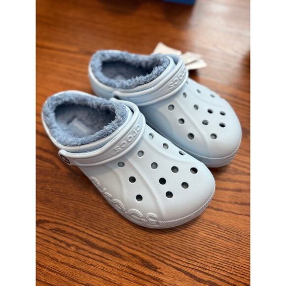 CROCS | Shoes | Nwt Crocs Baya Lined Clog Mineral Blue | Poshmark